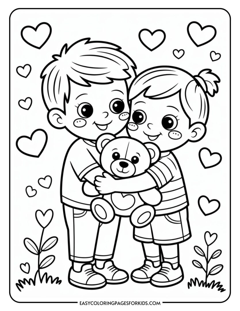 Valentines Day Coloring Pages For Kids (12 Pages To Color) - Easy ...
