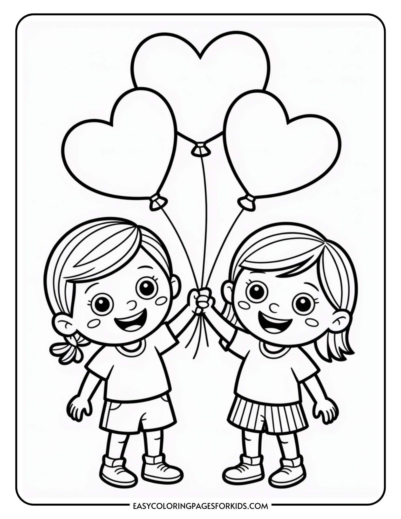 Valentines Day Coloring Pages For Kids (12 Pages To Color) - Easy ...