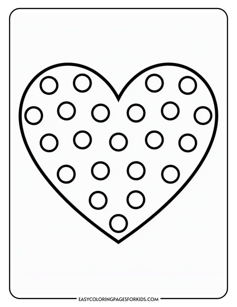 Valentines Day Coloring Pages Hearts (12 Pages To Print) - Easy ...