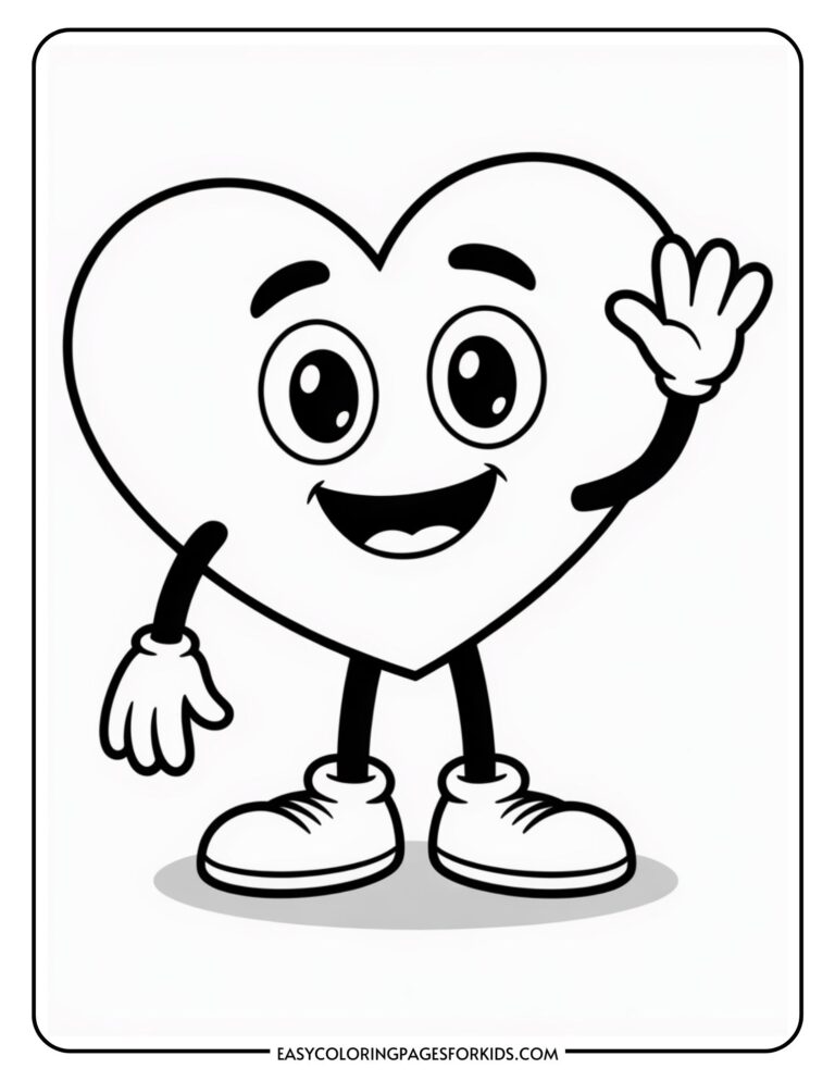 Valentines Day Coloring Pages Hearts (12 Pages To Print) - Easy ...