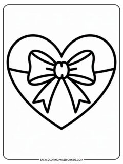 Valentine Heart Coloring Pages (10 Sheets To Color) - Easy Coloring ...