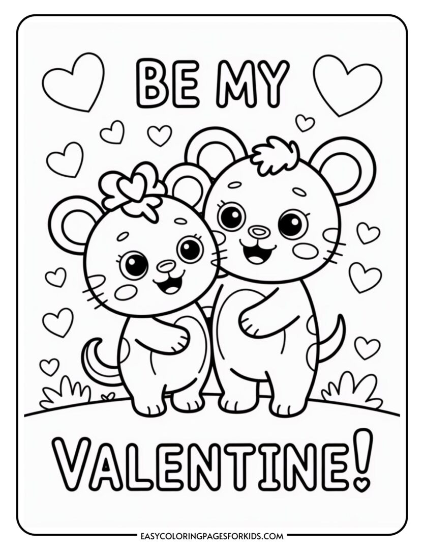 Will You Be My Valentine Coloring Pages (15 Pages To Color) - Easy ...